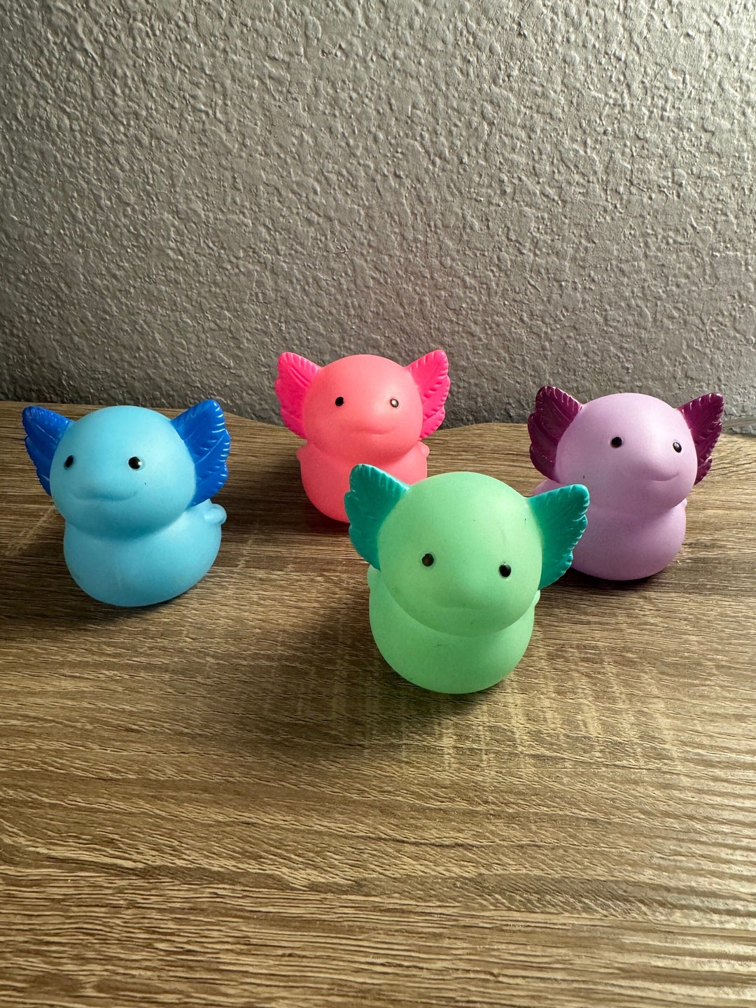 Colorful Axolotl Themed Rubber Ducks -purple Blue Pink Green ...