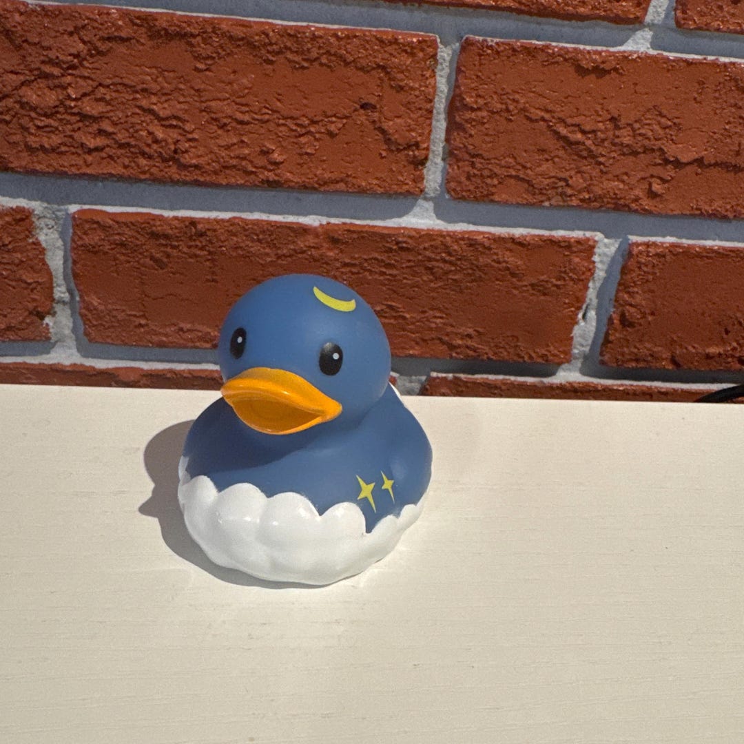 Night Cloud Rubber Duck | Office Desk Toy, Gag Gift - Etsy