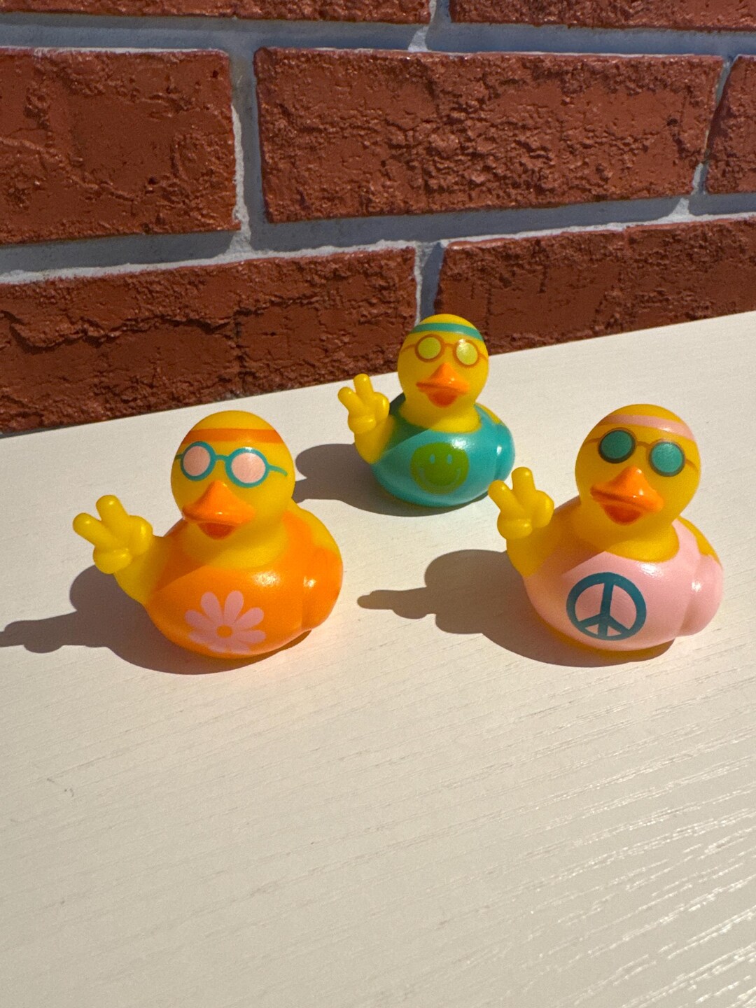 Peace, Love and Happiness Rubber Ducks. Great for Ducking Your Favorite ...