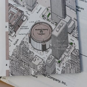 NEW YORK City Map of Manhattan 1985 Isometric Anderson's Original ...