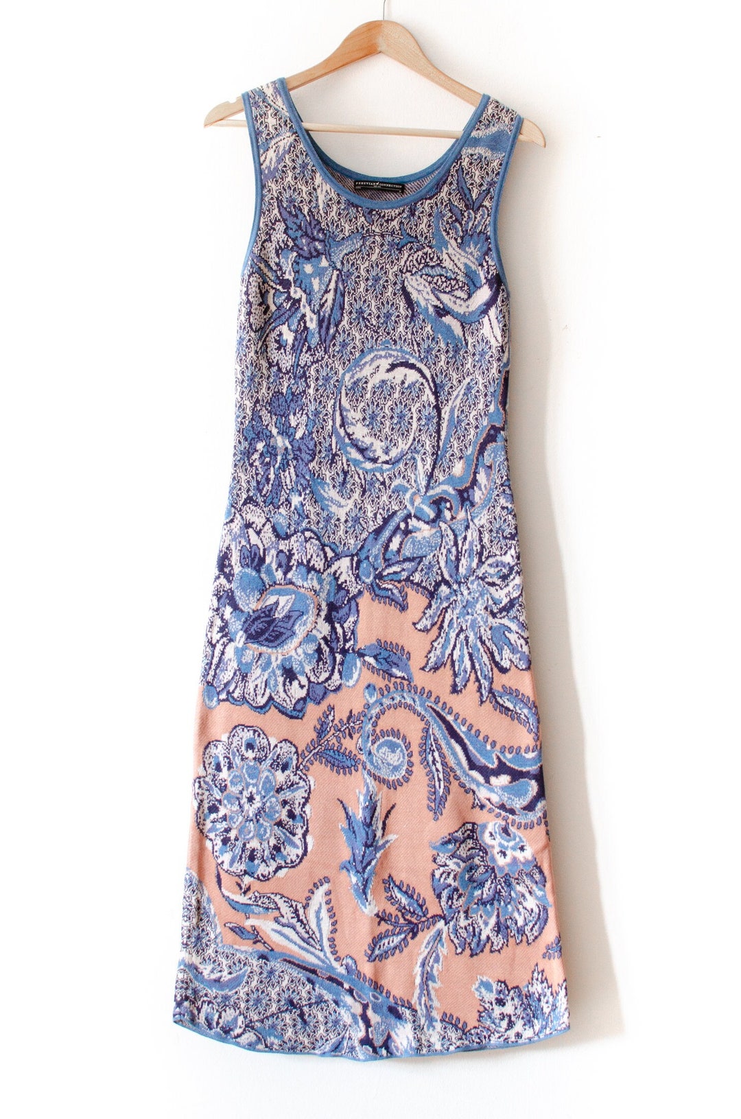 100% Pima Cotton Peruvian Connection Knit Tank Dress - Etsy