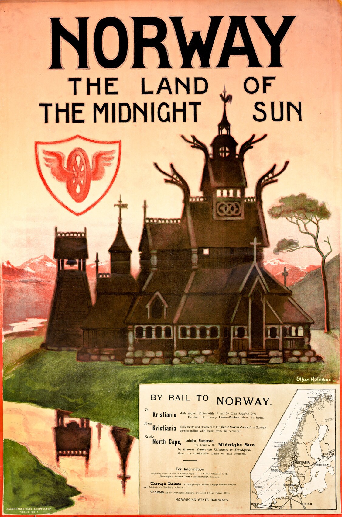 Norway Vintage Travel Poster-printable Wall Art-instant Digital ...