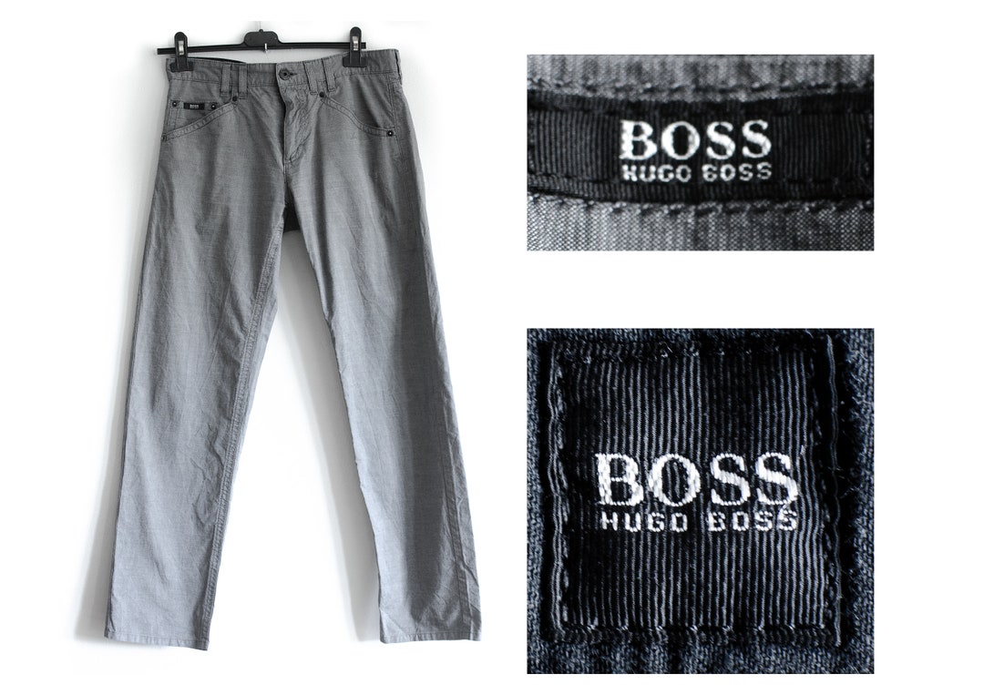 Boss Hugo Boss Smart Casual Summer Pants Grey Size 38 - Etsy