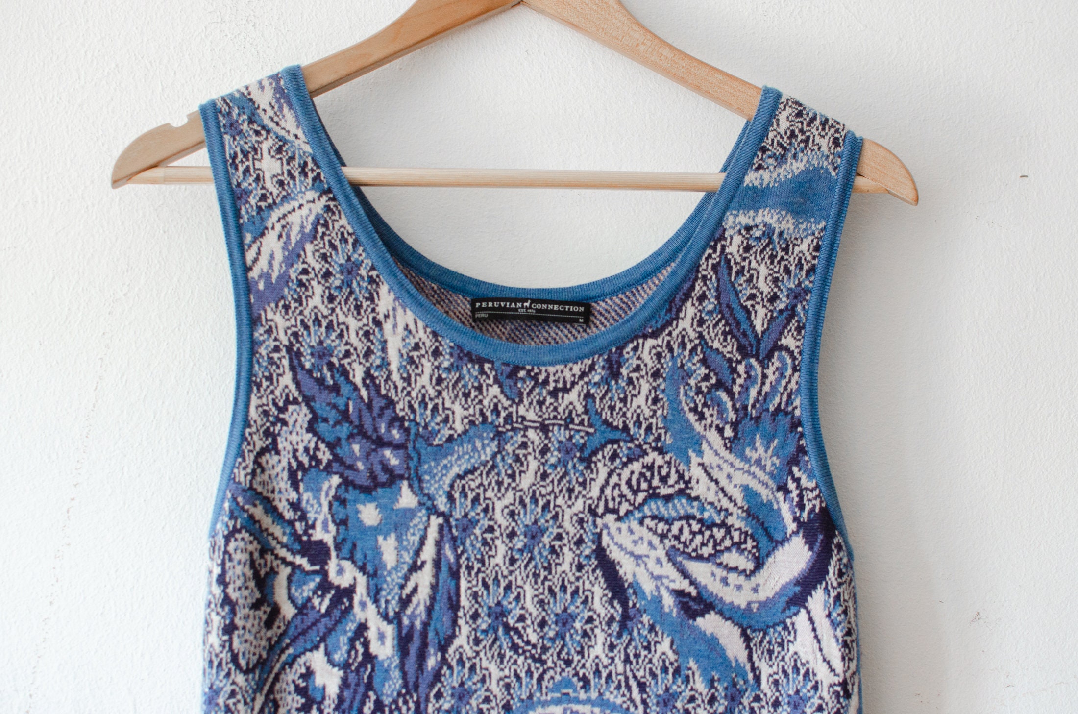 100% Pima Cotton Peruvian Connection Knit Tank Dress - Etsy