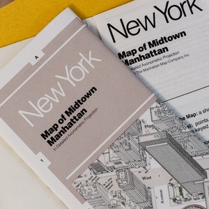 NEW YORK City Map of Manhattan 1985 Isometric Anderson's Original ...