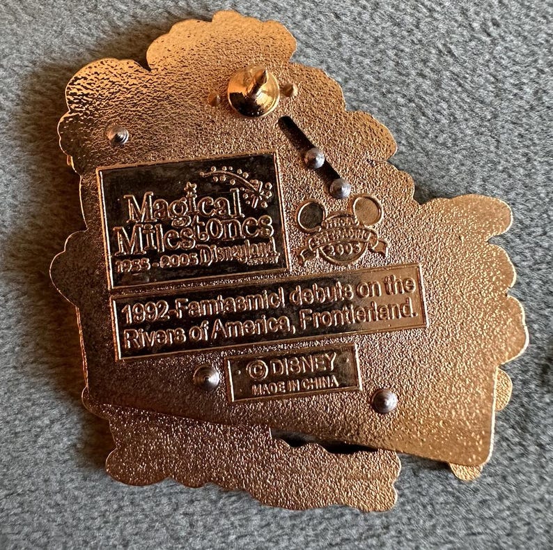 Disney Magical Milestones 1992 FANTASMIC Opens Pin - Etsy