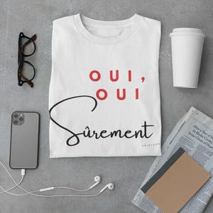 Oui Oui Surement T-shirt: French Quote Tee, Paris Style - Etsy