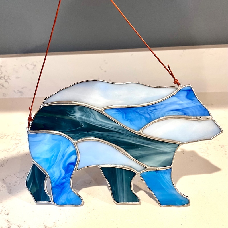 Stained Glass Bear - Etsy
