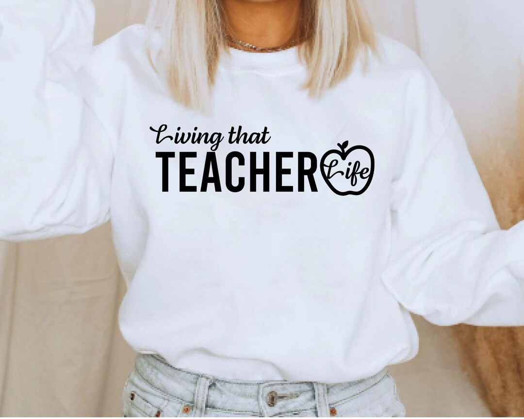 Living That Teacher Life SVG, Teacher Svg, School Svg, Made to Teach ...