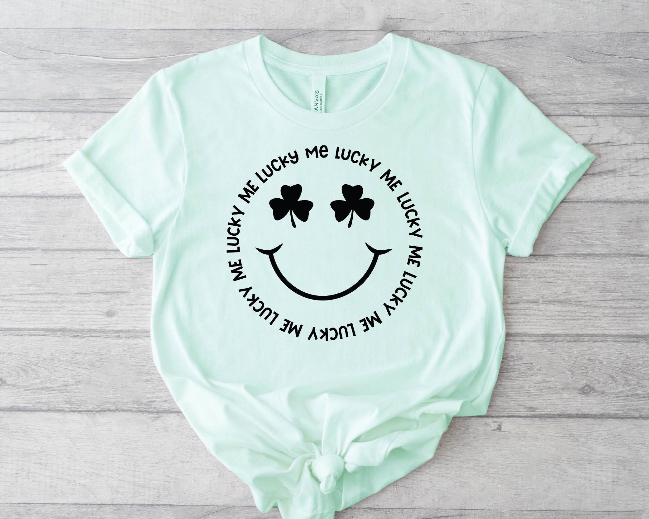 Lucky Me Smiley Face Svg, Irish Svg, Lucky Svg, Lucky Me Svg Shirt, St ...