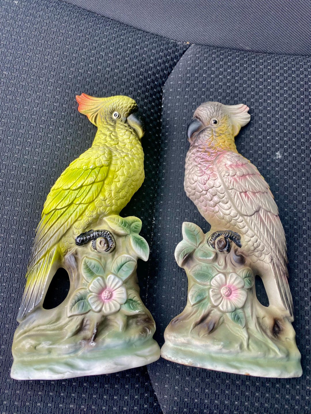 Rare Find Ceramic Cockatiel Wall Hanging, Tropical Coastal Home Decor ...