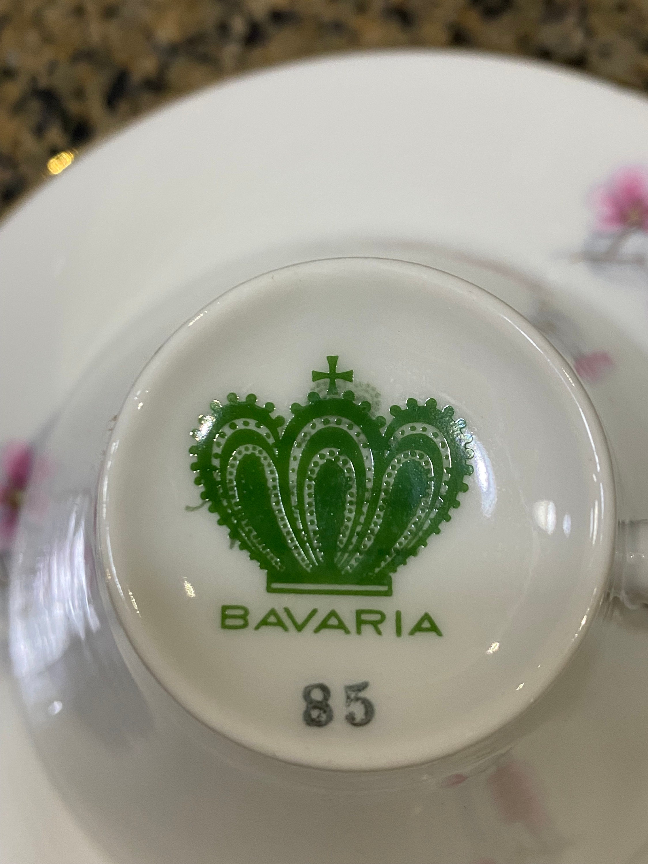 Tea Set Bavaria Germany Tea Pot Creamer Sugar Bowl 6 Cup and - Etsy