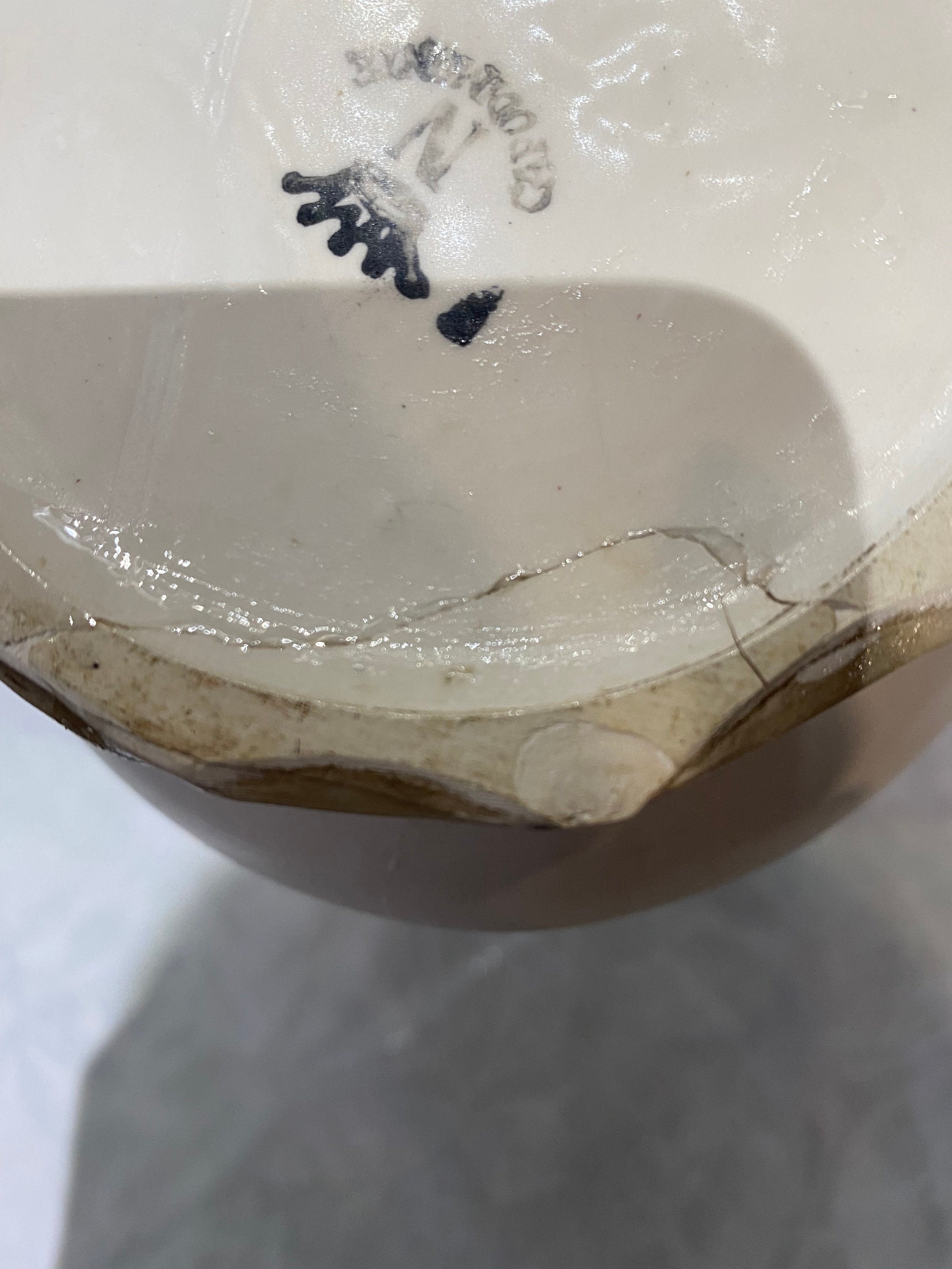 SOLD Vintage Capodimonte Flower VASE Porcelain ITALY Faience tinglaze ...