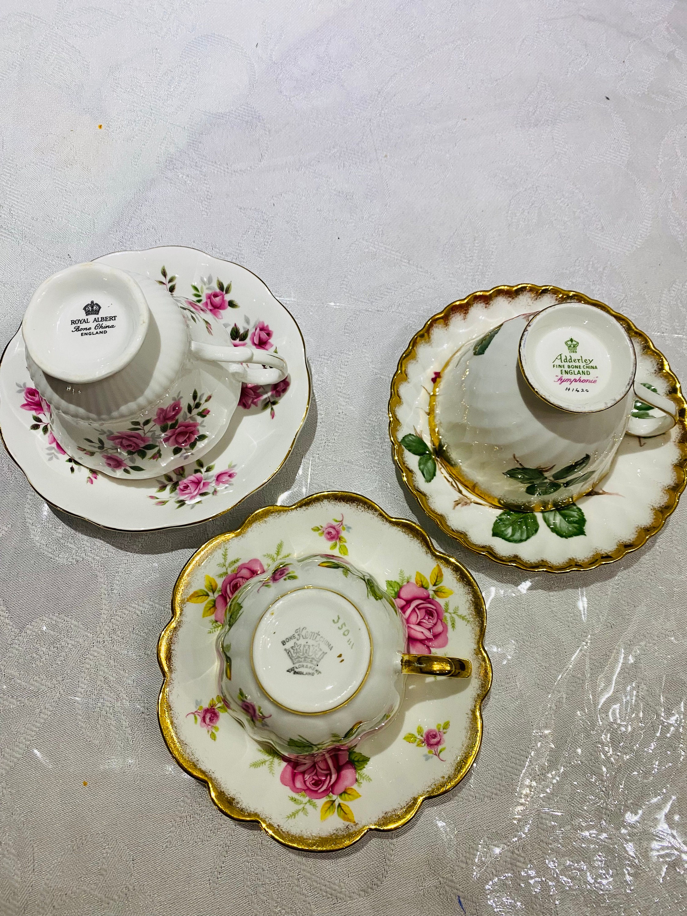 Vintage Bulk Lot of 3 Tea Cups and Saucers Rose Tea Royal - Etsy