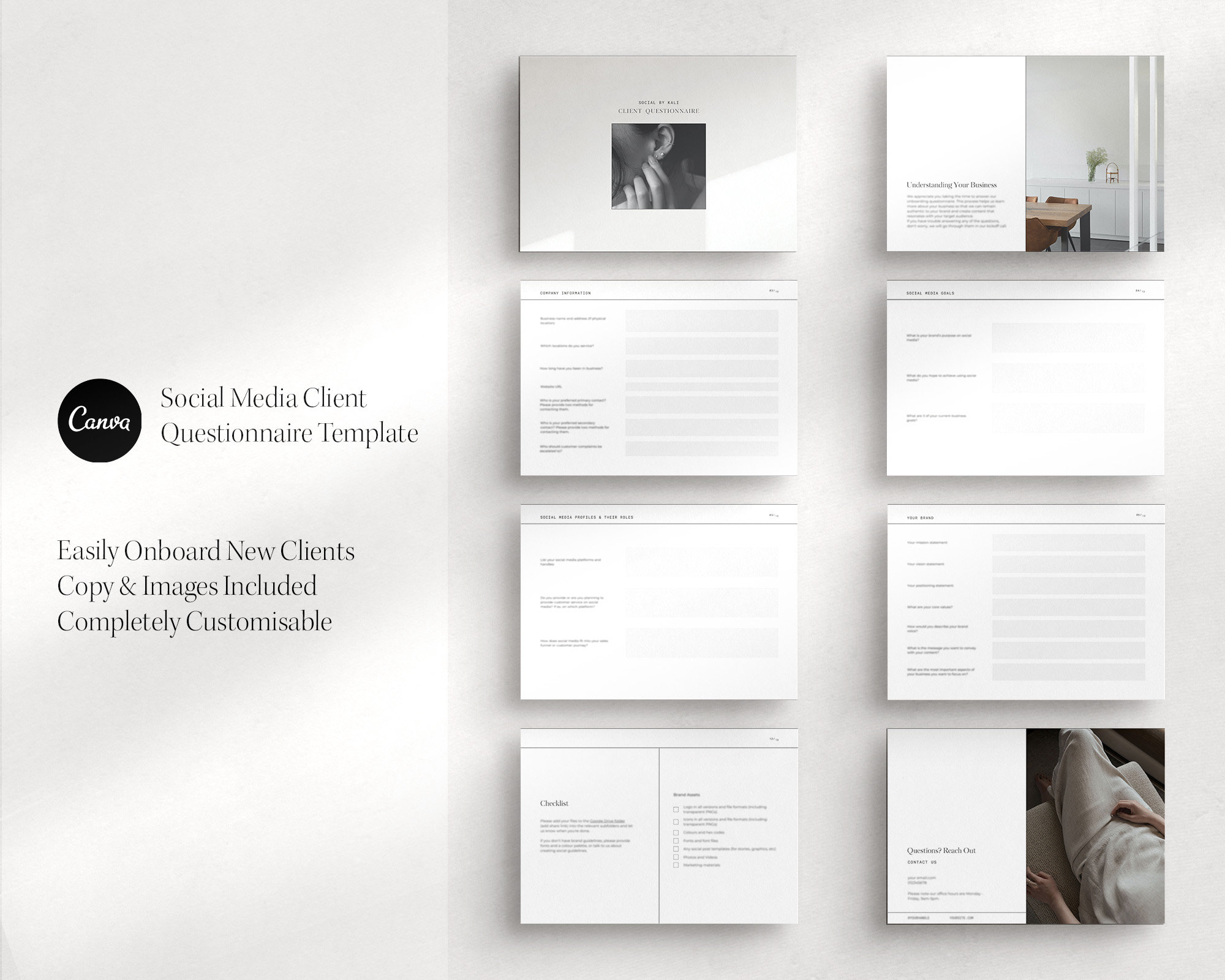 Social Media Onboarding Questionnaire | New Client Client Questionnaire ...