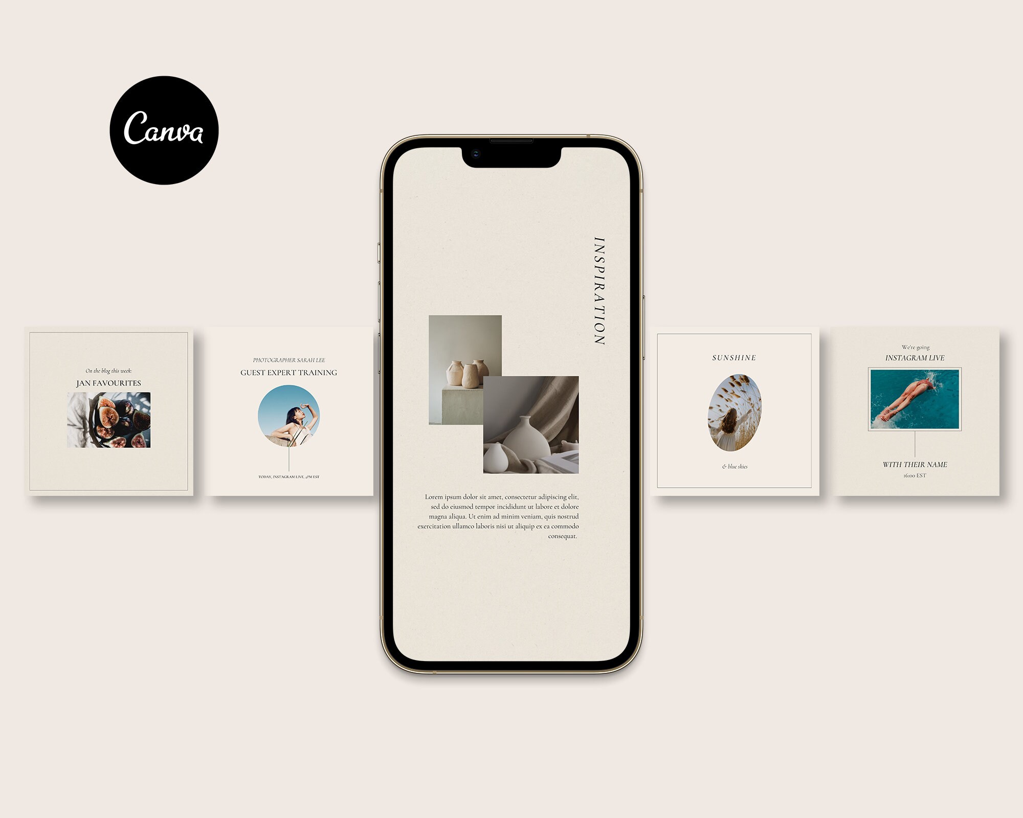 65 Minimalist Instagram Templates - Minimalist Instagram Bundle ...