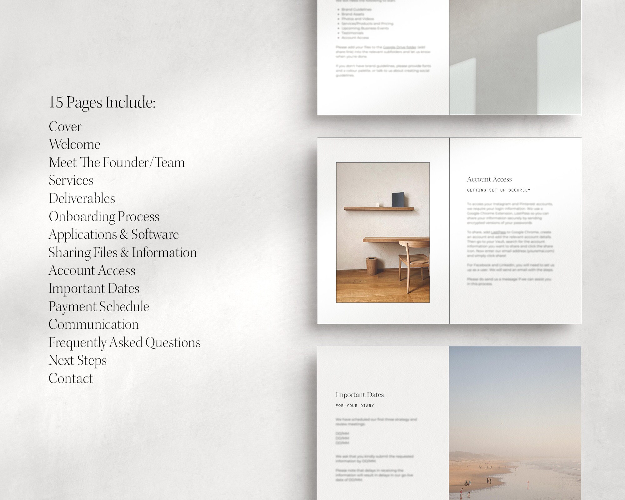 Social Media Manager Welcome Packet Template | Client Welcome Packet ...