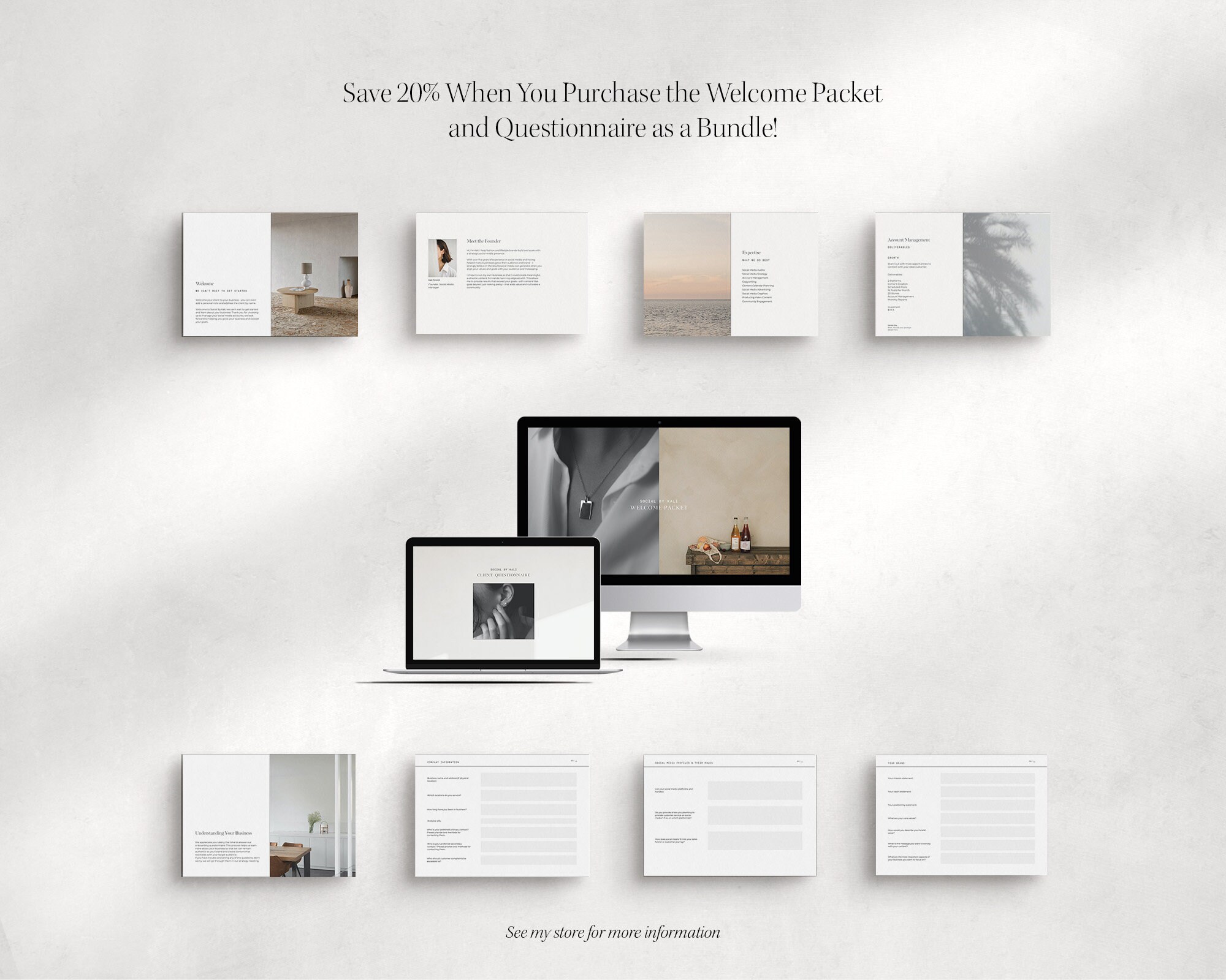 Social Media Manager Welcome Packet Template Client Welcome Packet ...