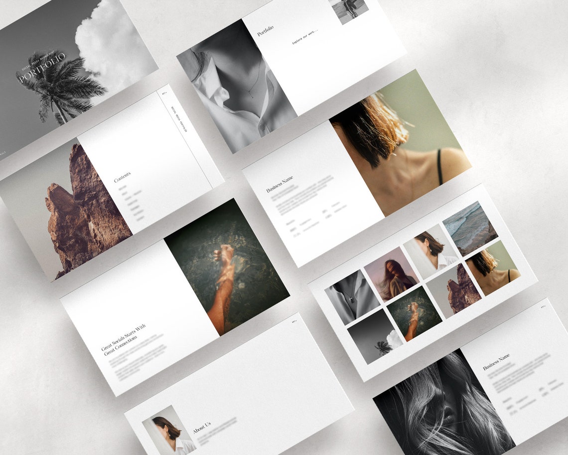 Social Media Portfolio Template Canva Case Studies Pitch - Etsy