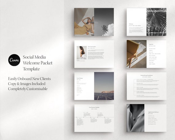 Social Media Manager Welcome Packet Template Client Welcome - Etsy