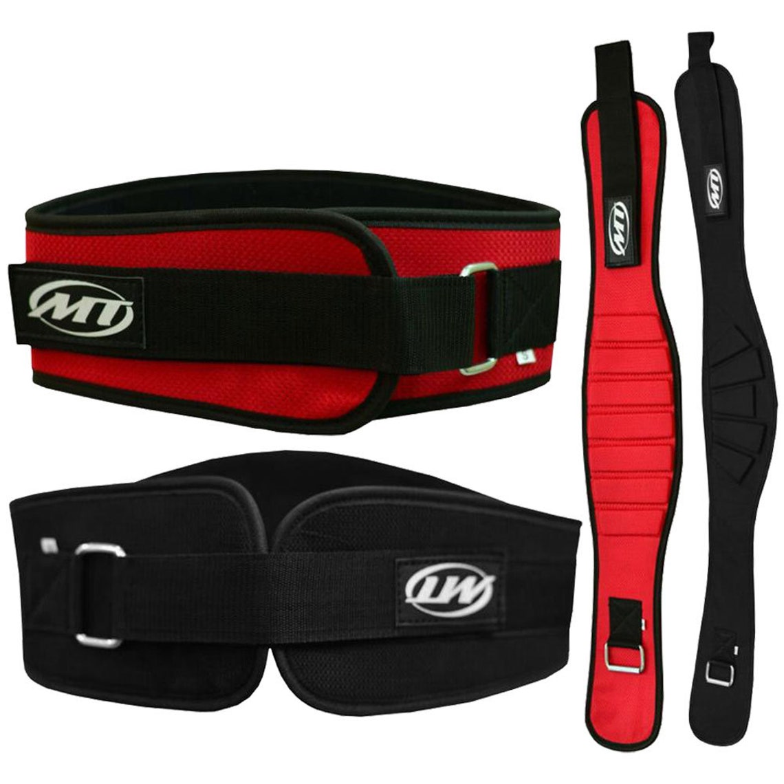MT Weight Lifting Belt Curve Gym Training Back Support Belts 6" Wide ...