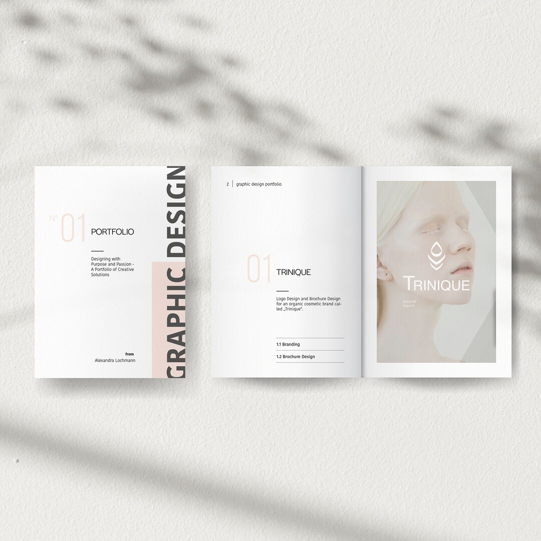 A5 Portfolio Template, Adobe Indesign, Project Presentation ...