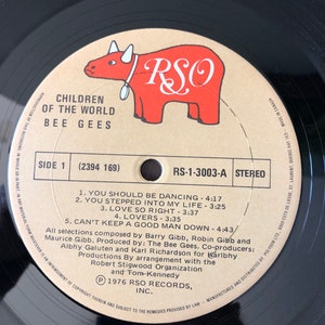 1976 BEE GEES Children of the World Vinyl Excellent! - Etsy