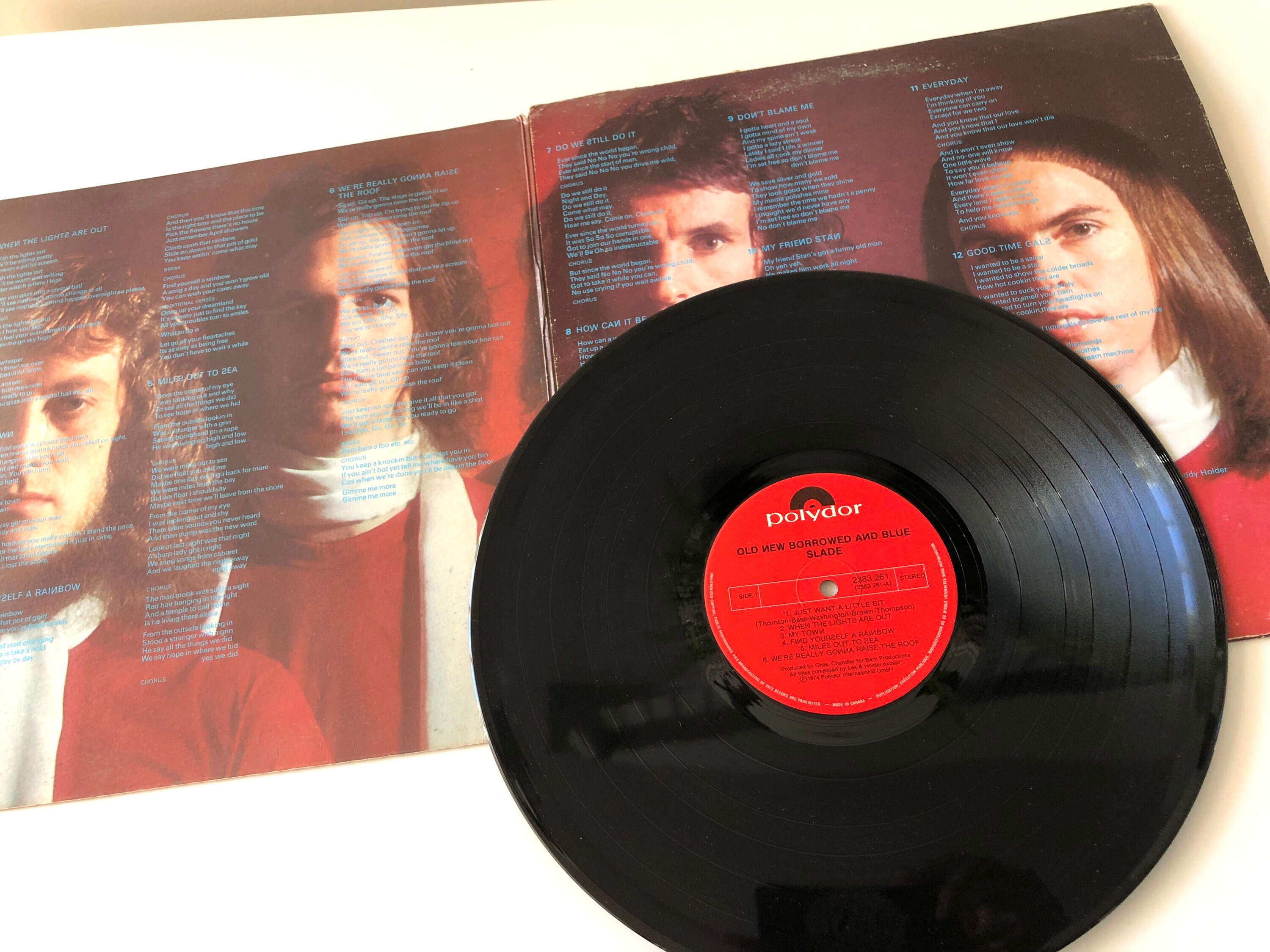 1974 SLADE Old New Borrowed and Blue Vinyl Excellent - Etsy