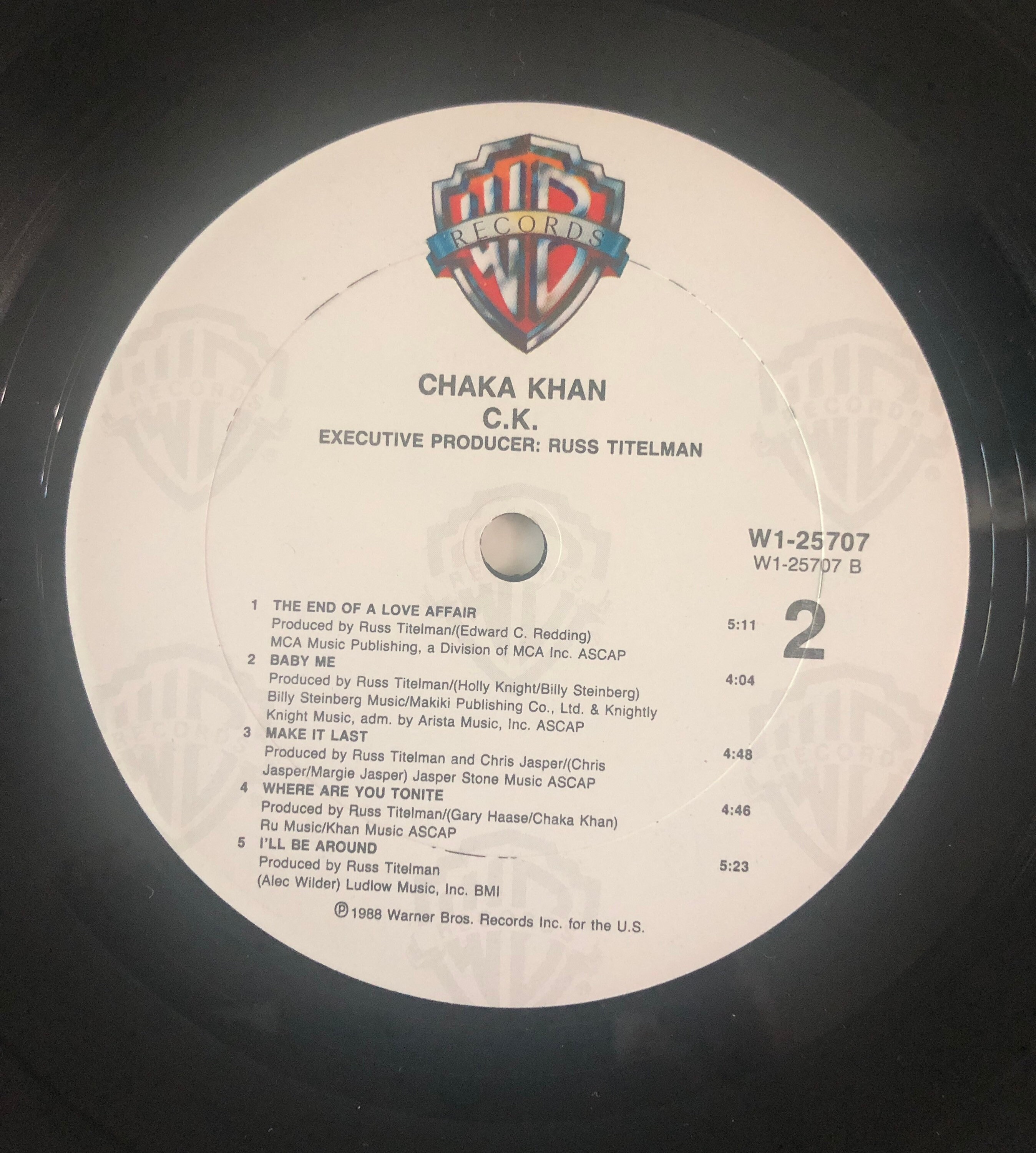 Chaka Khan CK Vinyl Excellent! - Etsy