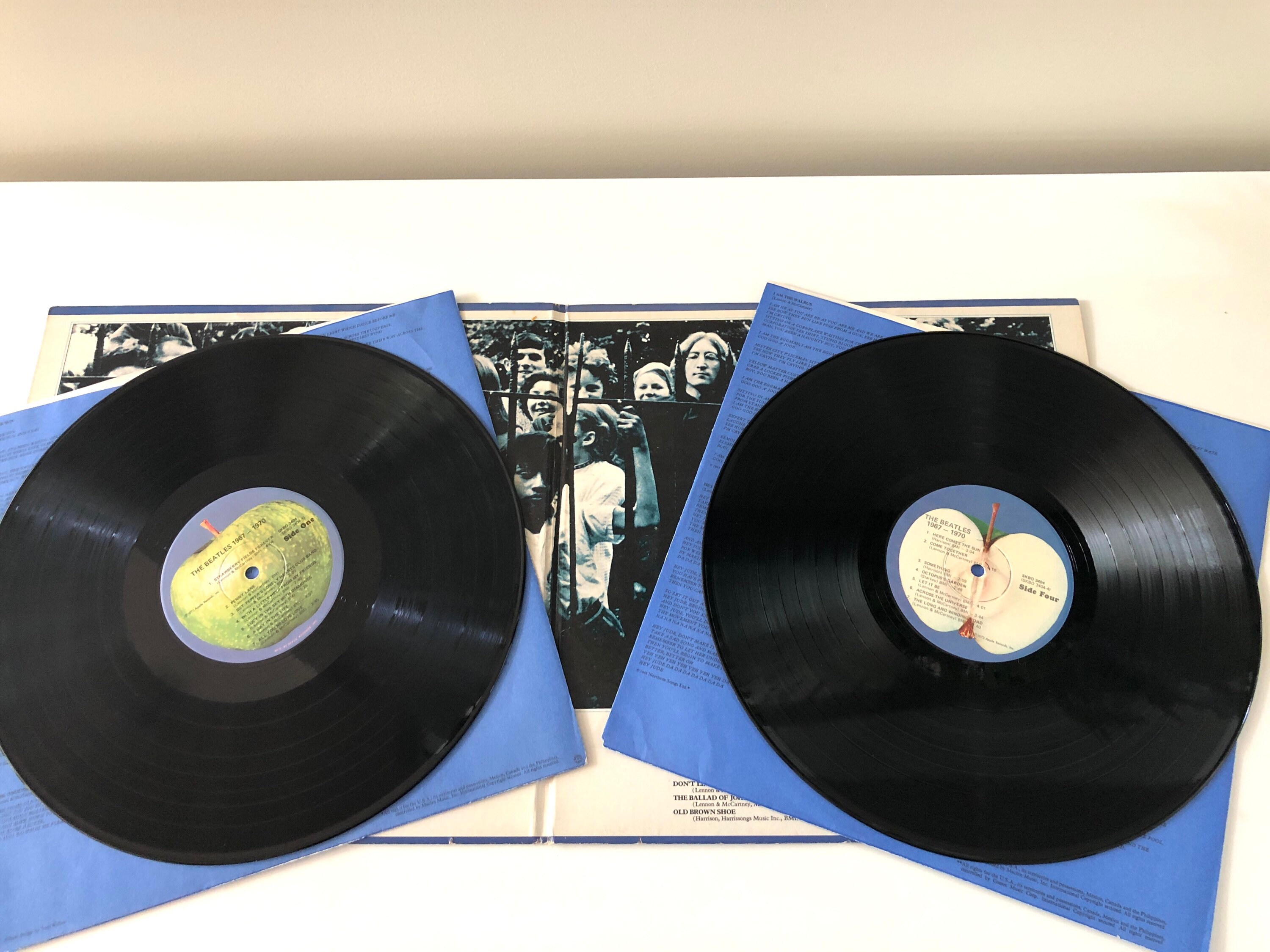 1973 THE BEATLES 1969-1970 Original Apple Records Double Vinyls Mint ...