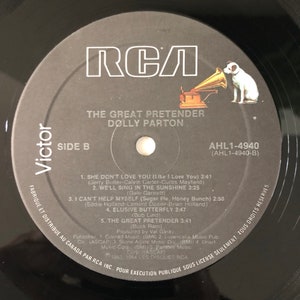 1984 DOLLY PARTON the Great Pretender Vinyl Excellent! - Etsy