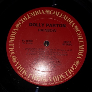 DOLLY Rainbow Dolly Parton 80’s Vinyl Excellent! - Etsy