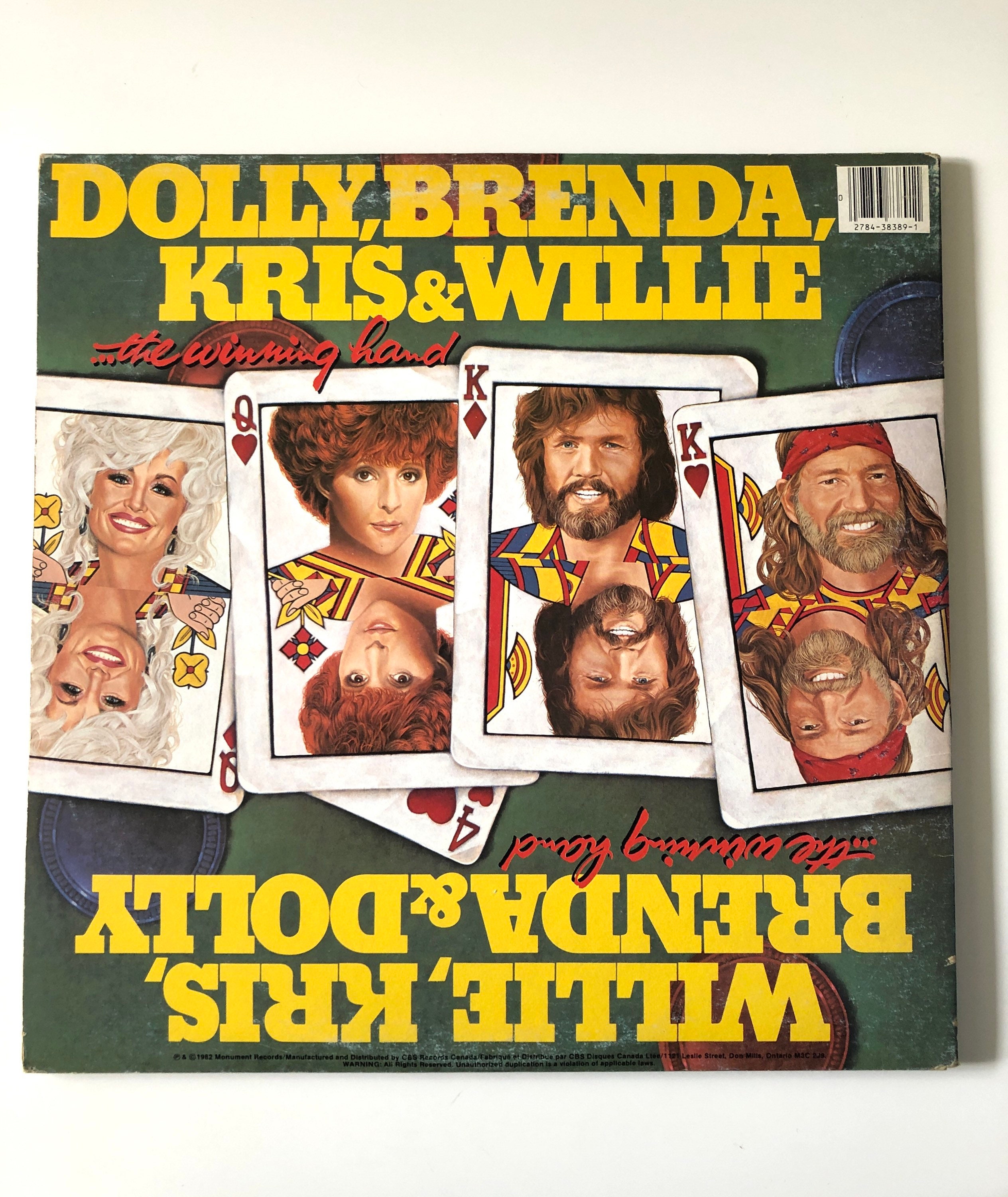1982 Kris, Willie, Dolly & Brenda the Winning Hand Double Vinyl ...