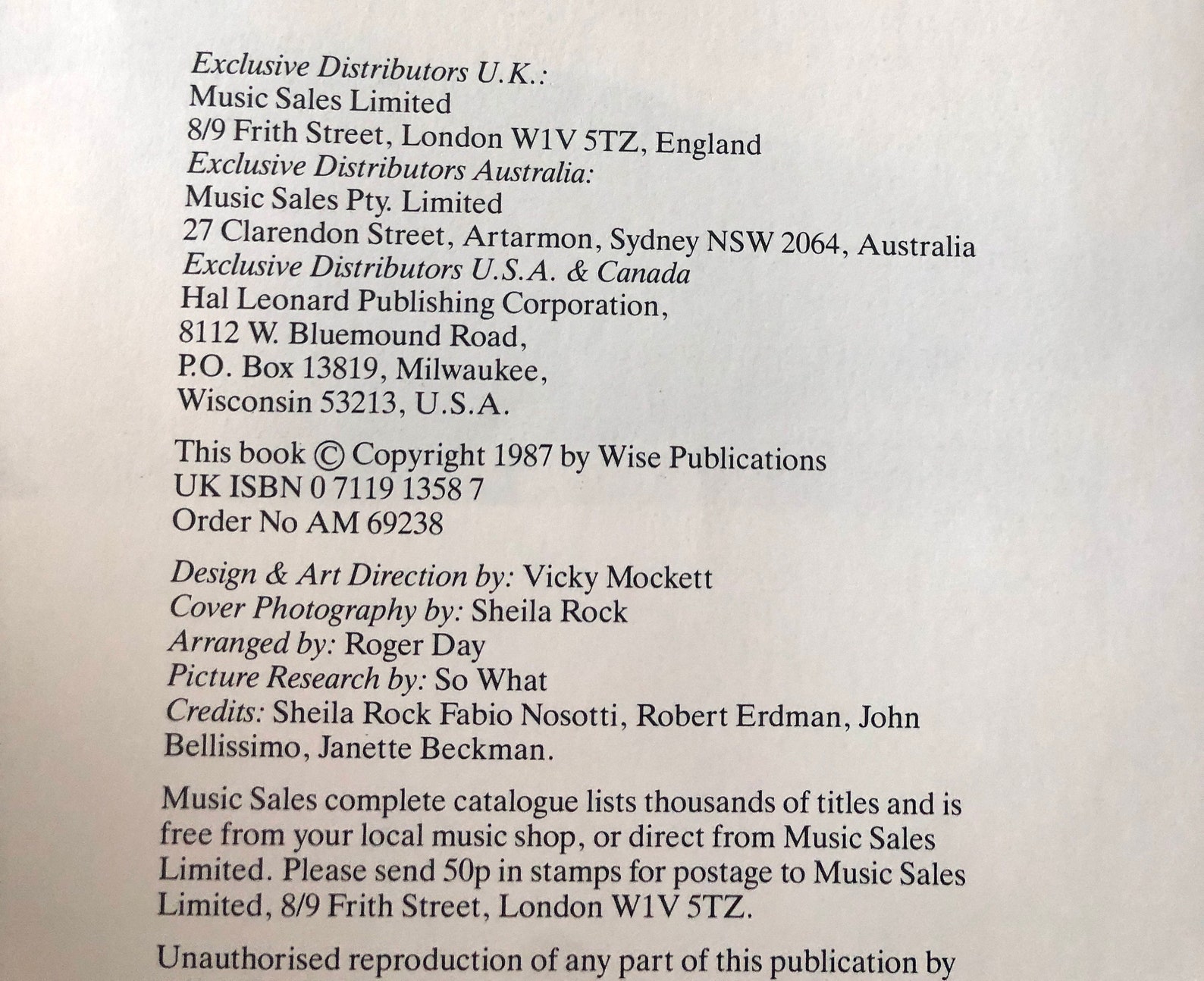 SIMPLY RED the Words Music & Picture Songbook 1987 Including Cassette ...