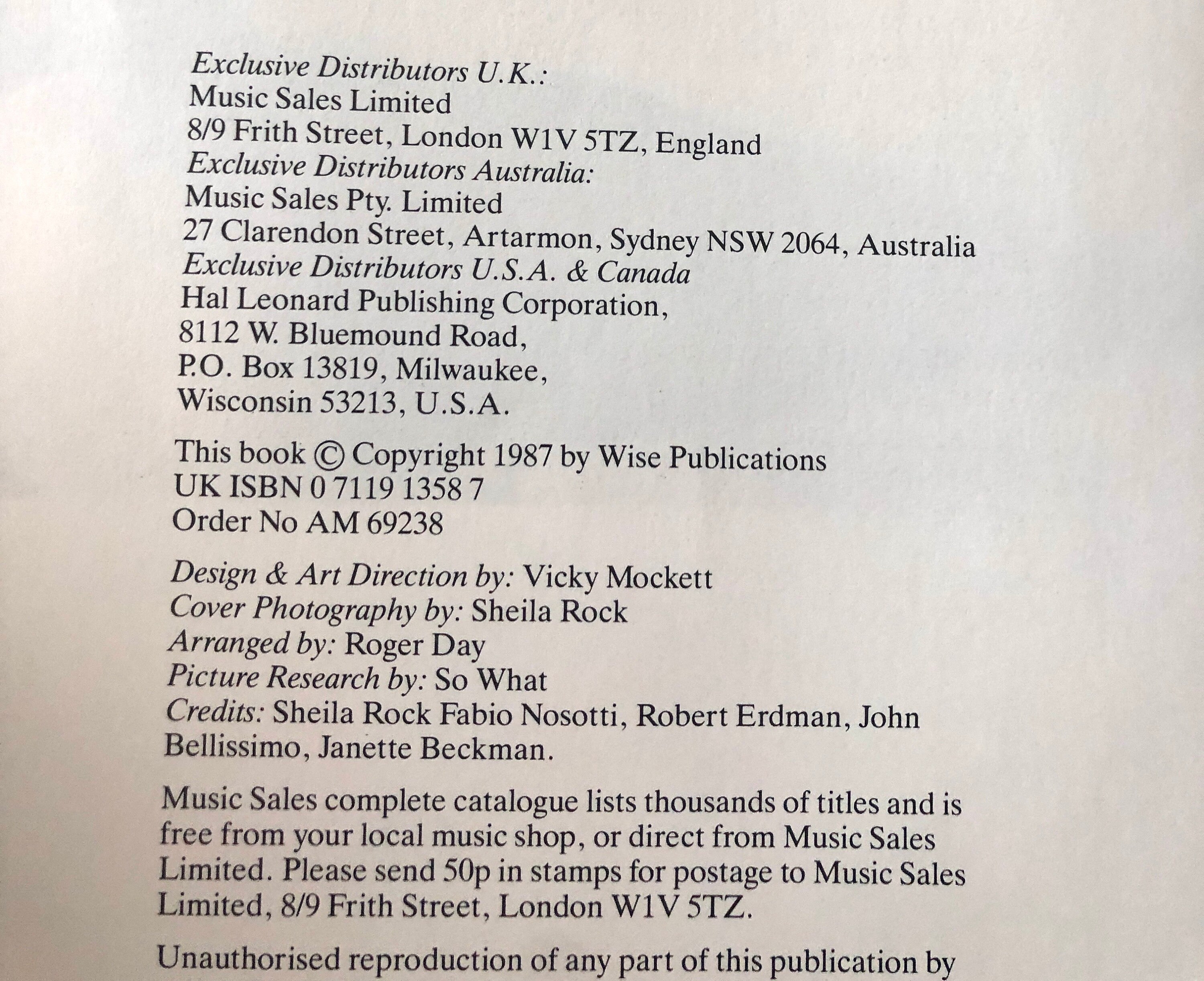 SIMPLY RED the Words Music & Picture Songbook 1987 Including Cassette ...