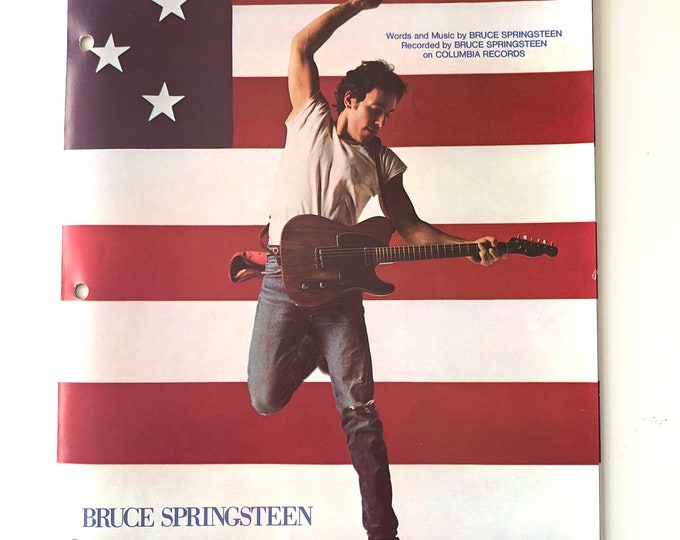 Bruce Springsteen 80’s Sheet Music Born in the U.S.A Rock Music Song ...