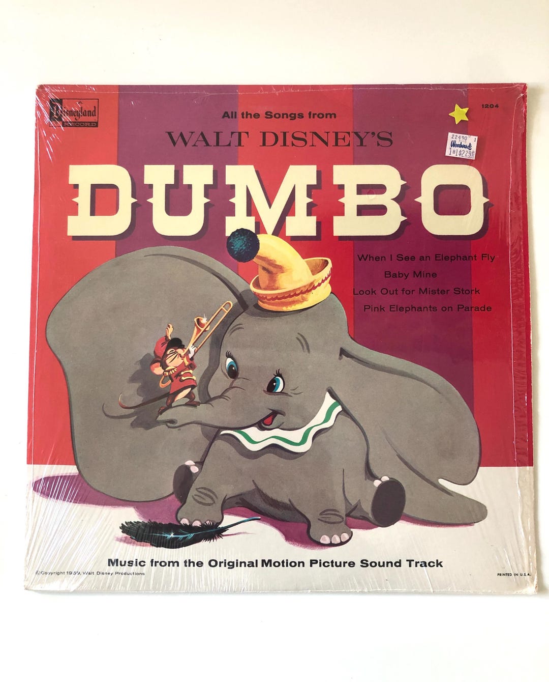 DUMBO Walt Disney’s 1978 Vinyl Excellent! - Etsy