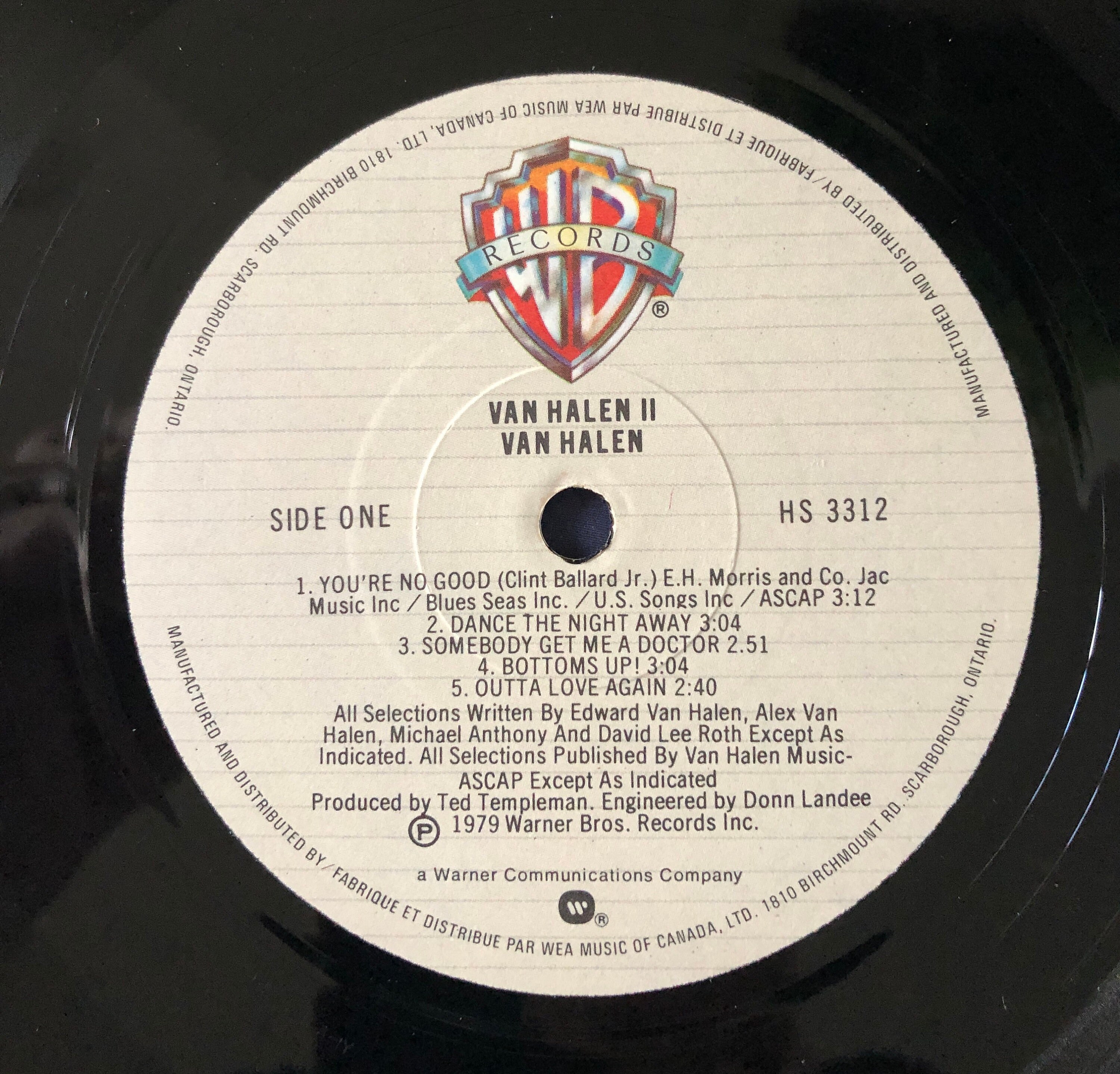 1979 VAN HALEN / Van Halen II Vinyl Excellent - Etsy