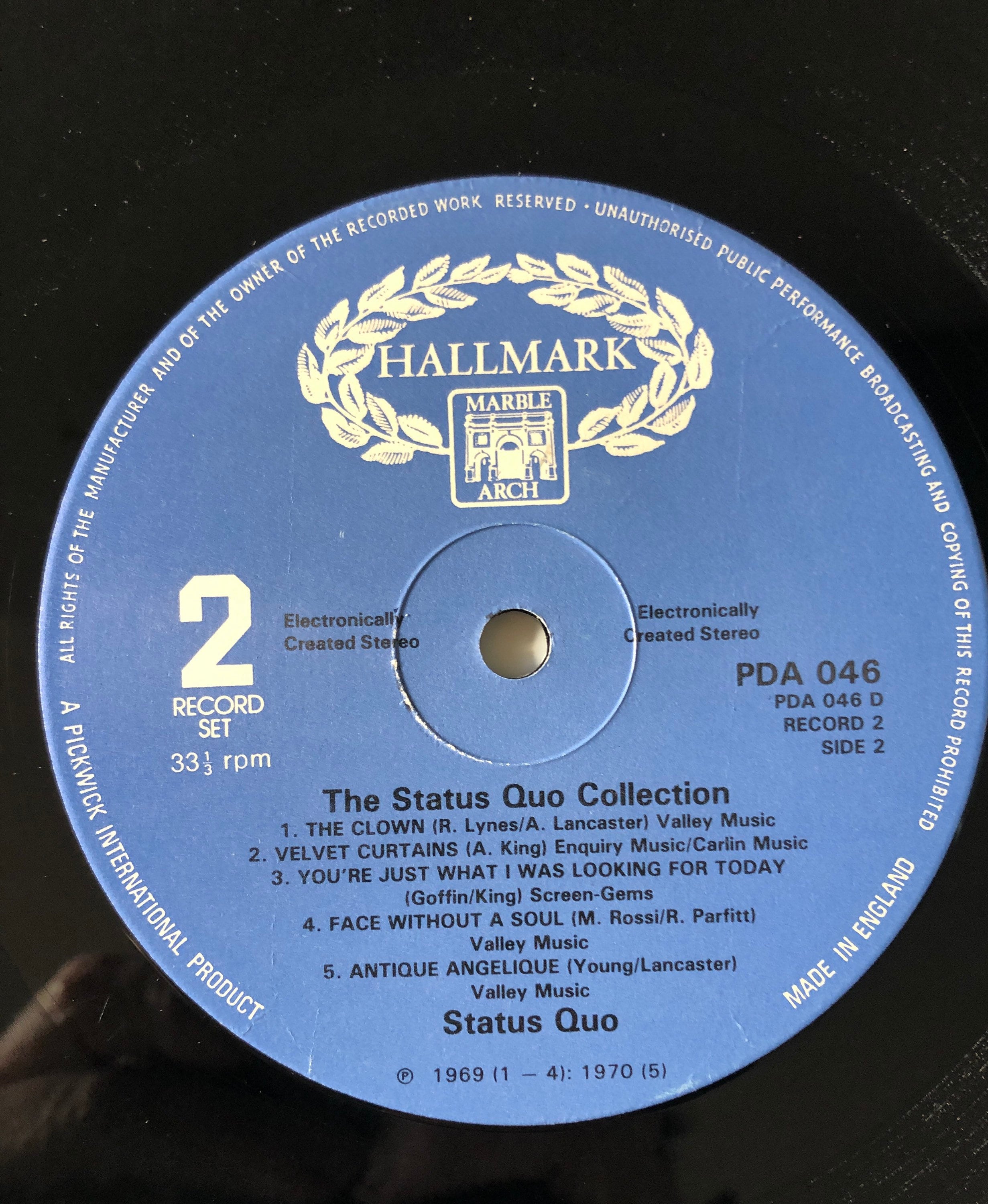 STATUS QUO Greatest Hits Vinyl Excellent! - Etsy