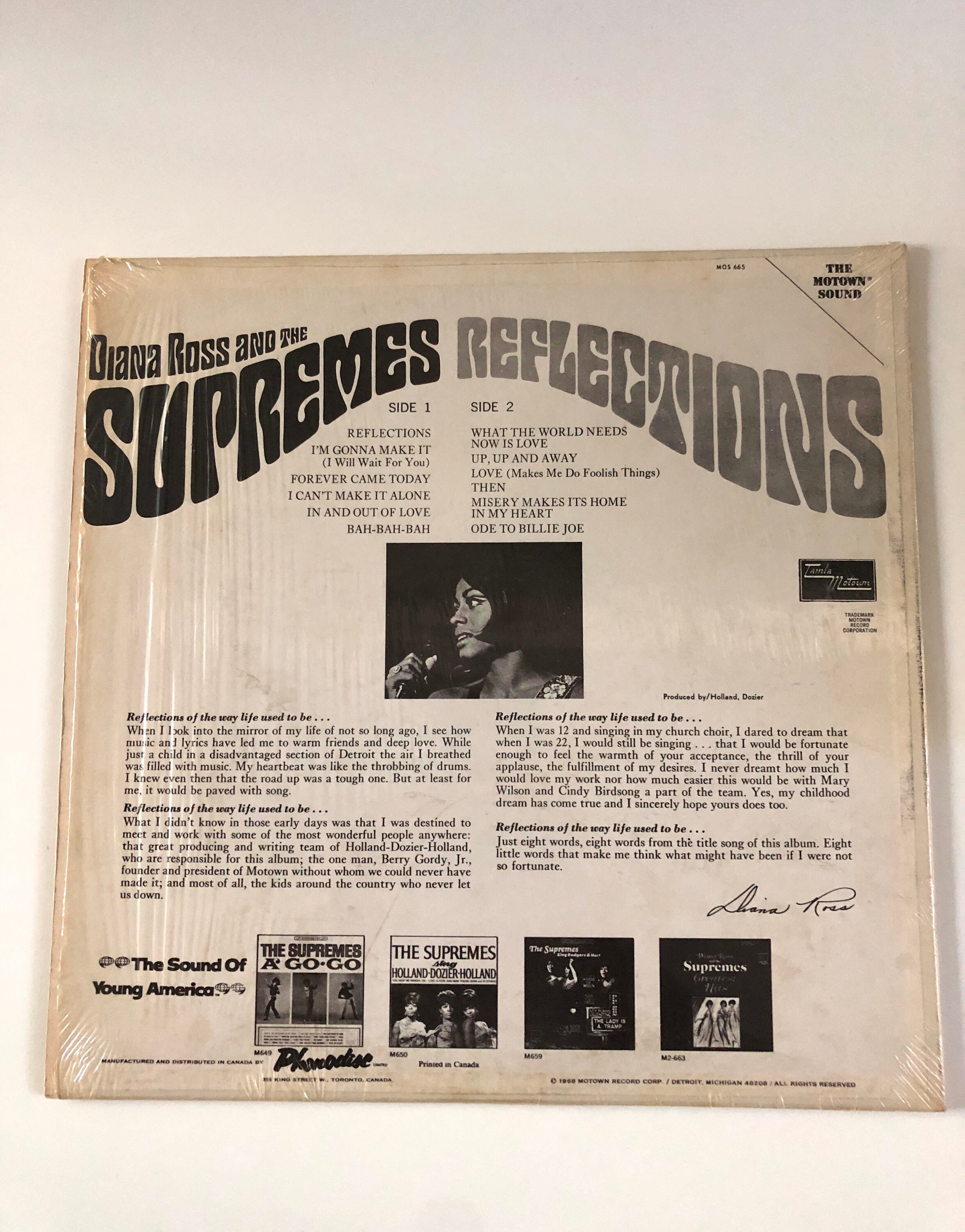 60s Diana Ross & the Supremes REFLECTIONS Vinyl Excellent - Etsy