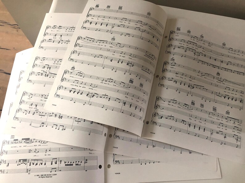 The Color Purple 1986 Song Sheet Music Quincy Jones Steven Spielberg ...
