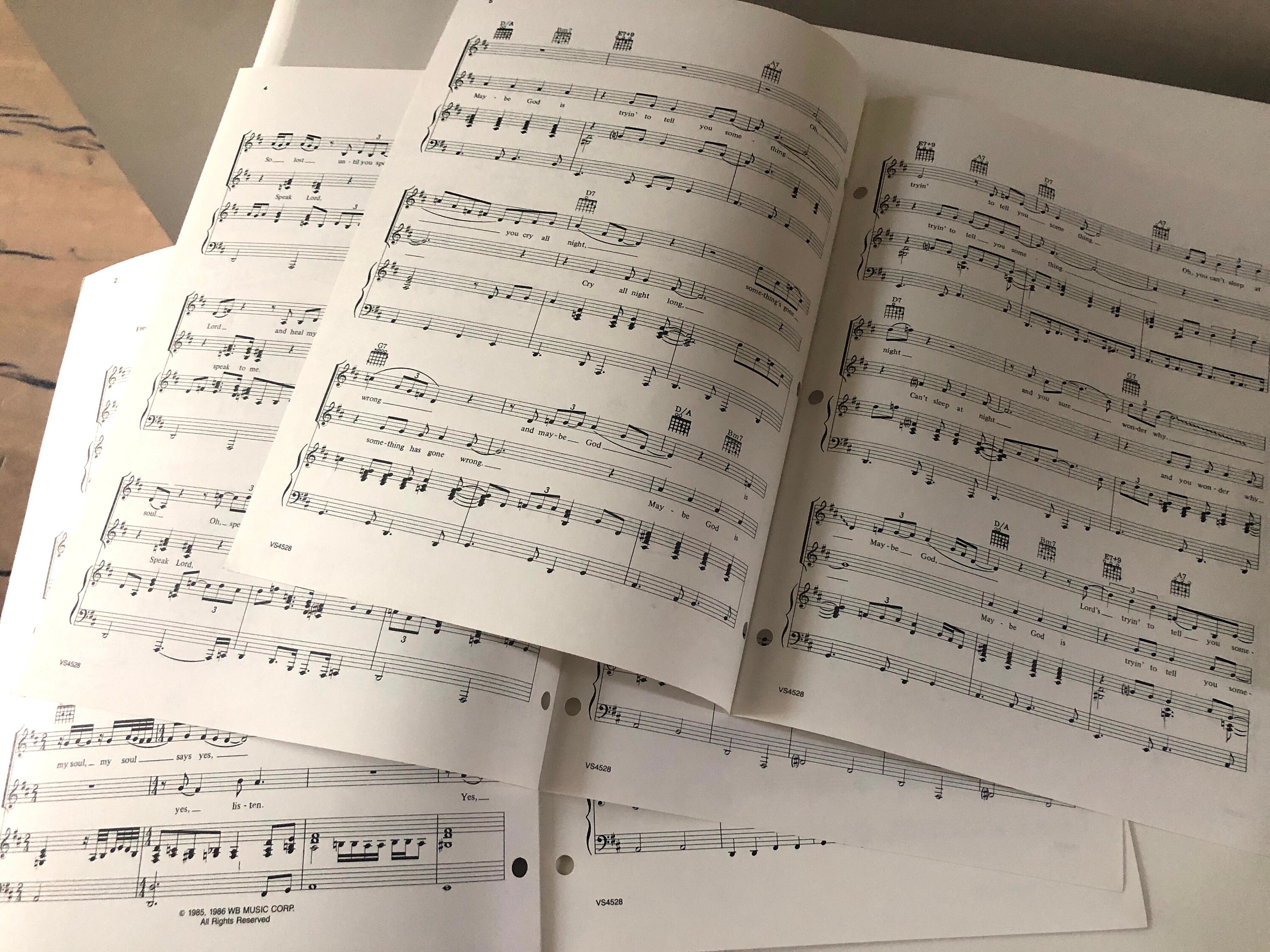 The Color Purple 1986 Song Sheet Music Quincy Jones Steven Spielberg ...