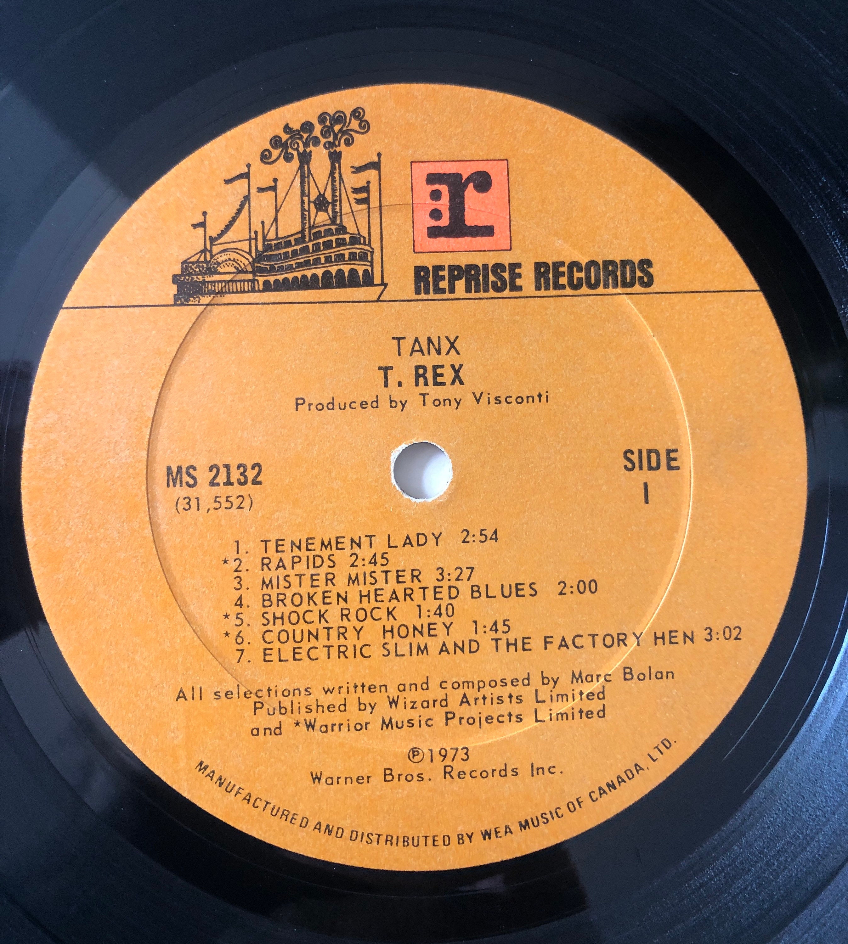 T-REX TANK 1973 Vinilo HTF ¡En excelentes condiciones! - Etsy México