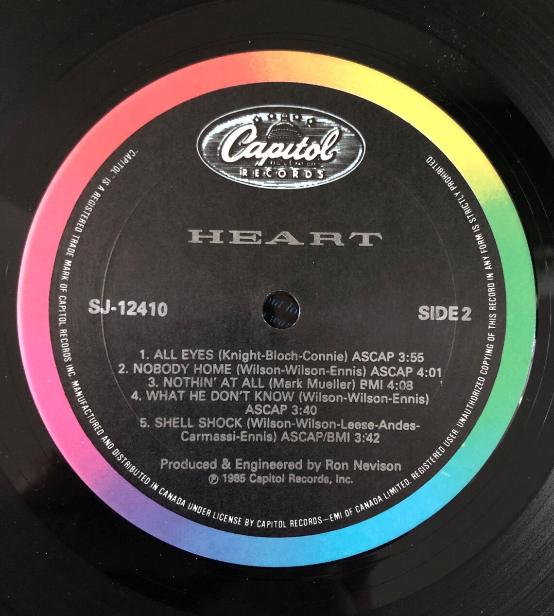 HEART 1985 Self Titled Vinyl Excellent! - Etsy