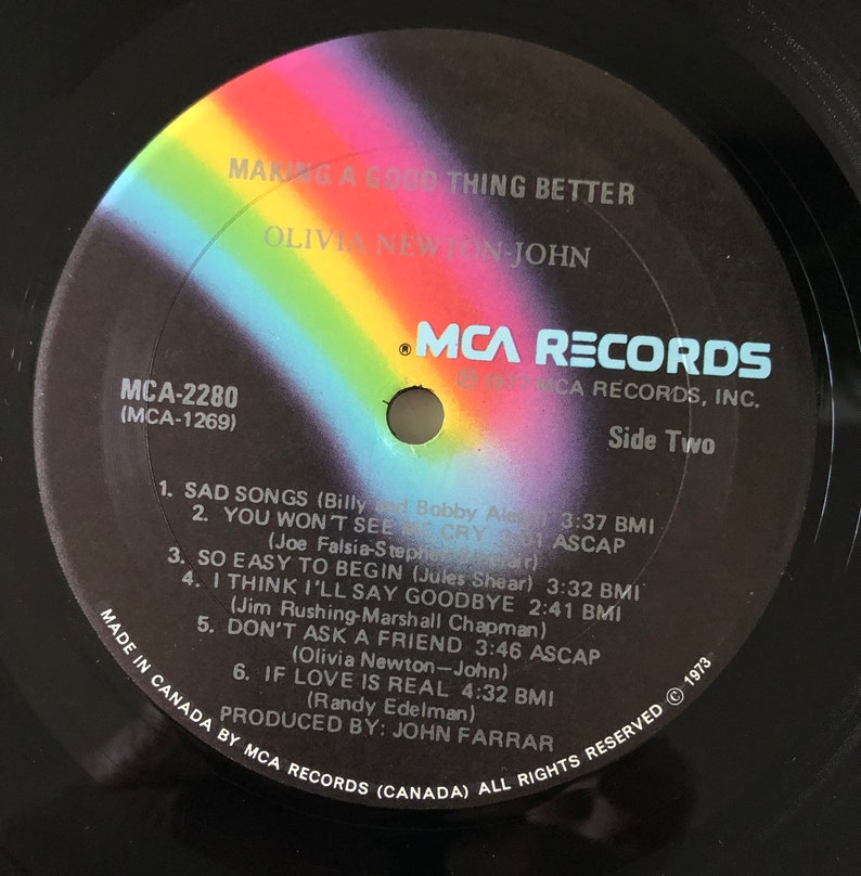 OLIVIA NEWTON-JOHN Making A Good Thing Better Vinyl Excellent! - Etsy