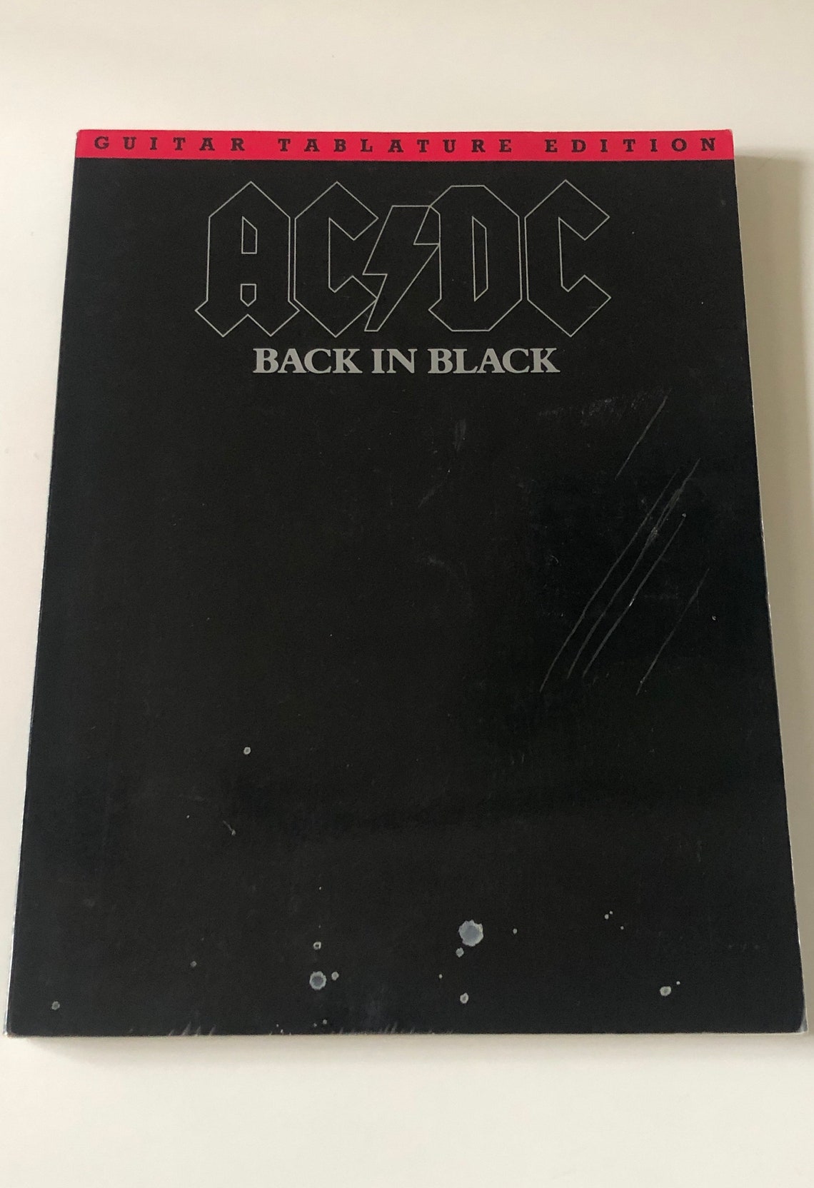 AC/DC Back in Black Songbook Guitar Tablature Edition 1990 - Etsy