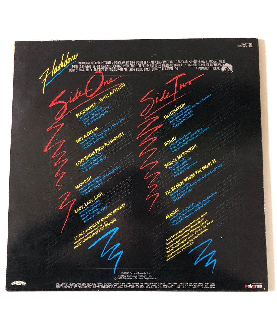 1983 FLASHDANCE Original Soundtrack From the Motion Picture - Etsy Canada