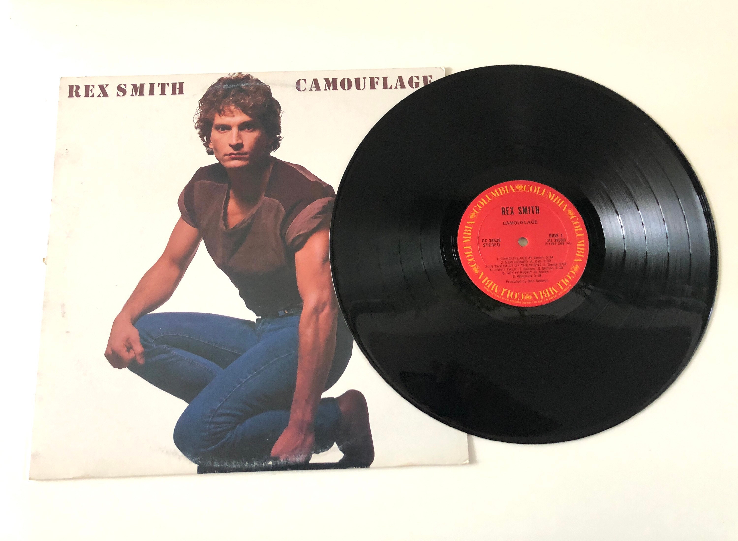 80s REX SMITH Camouflage Vinyl Excellent - Etsy