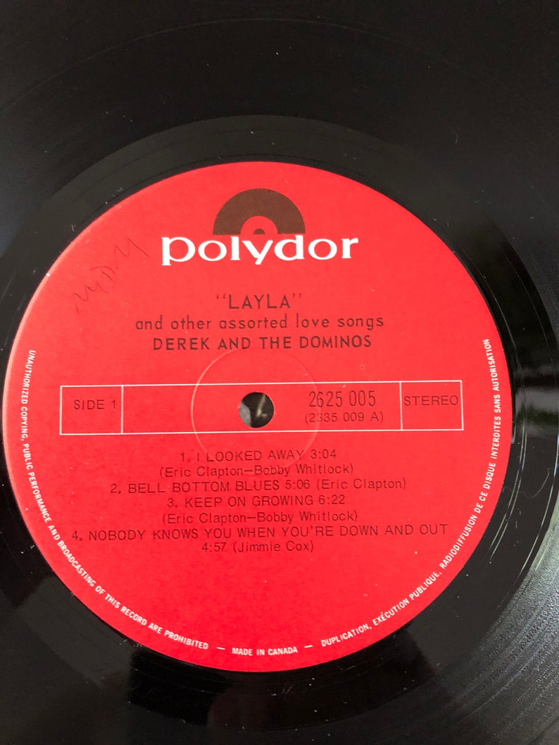 Derek and the Dominos LAYLA and Other Assorted Love Songs 70s - Etsy