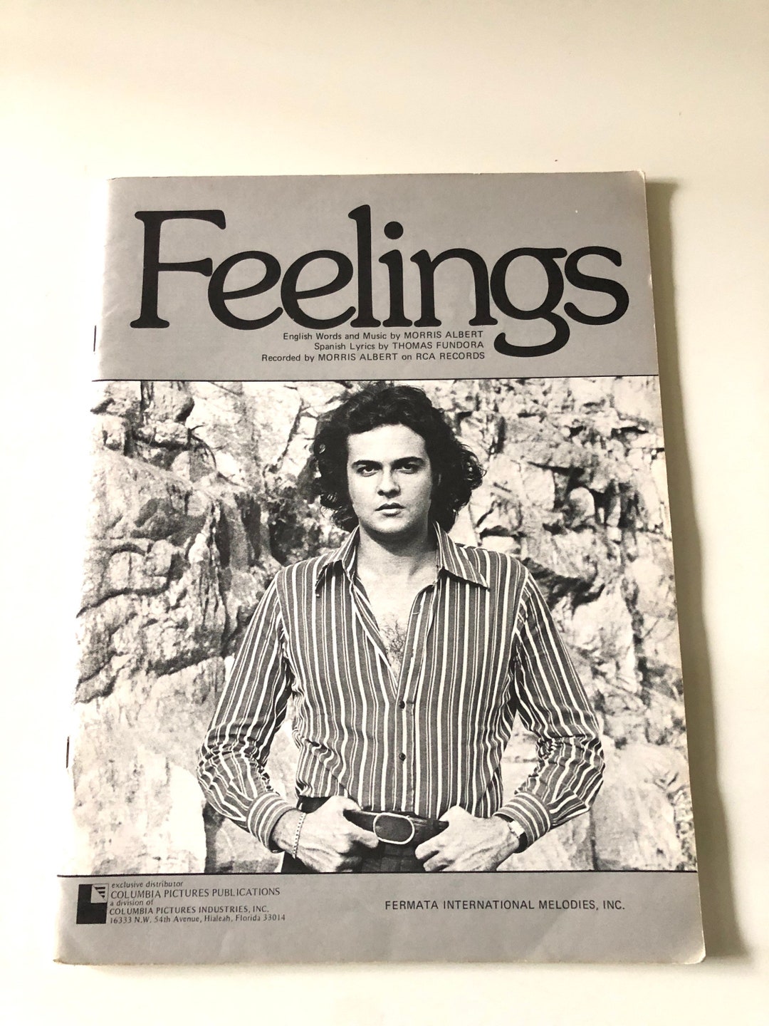 FEELINGS Morris Albert Songbook 70’s - Etsy